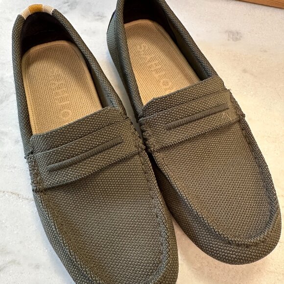 Rothy's | Shoes | Rothys Driver Loafer Olive Green Size 65 | Poshmark